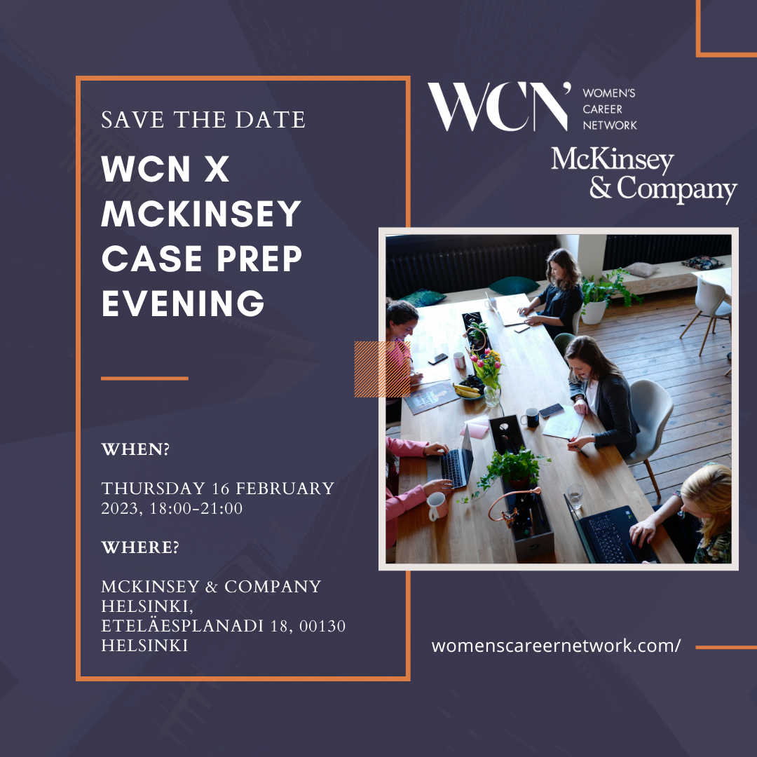 Case Prepping Evening with McKinsey and WCN! | Women´s Career Network - Inspire Challenge Unite